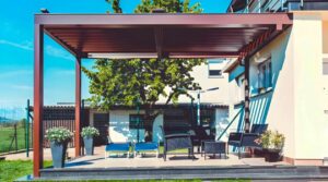 Cómo construir una pérgola moderna con vigas IPR